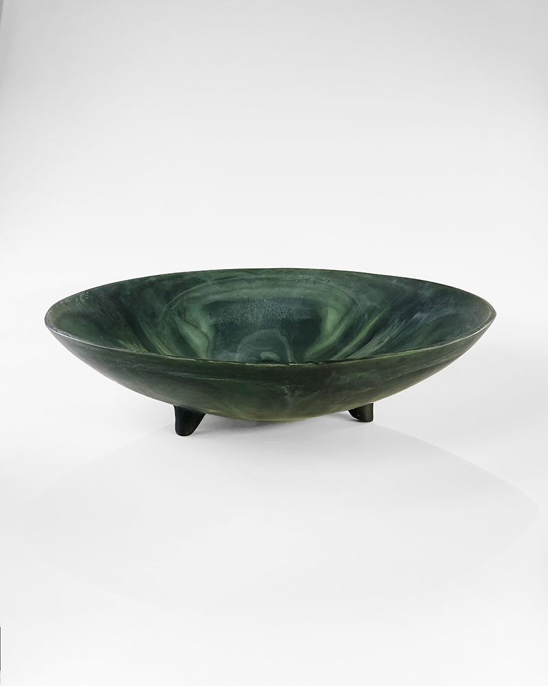 Emerald Footed Resin Centerpiece – atacama home